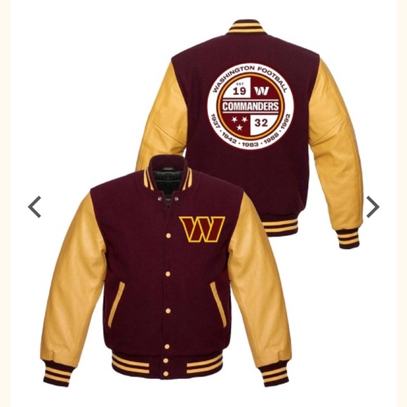 Jackets & Coats | Washington Commanders Letterman Varsity Football ...